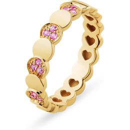 Christ Ring Damen Gr&ouml;&szlig;e 50 gold / pink