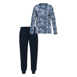 Ammann Pyjama 'Night & Home' Damen Gr&ouml;&szlig;e S blau Winterkleid