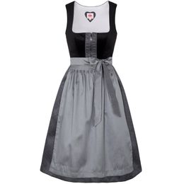 Spieth & Wensky Spieth & Wensky Dirndl 'Buchsbaum' Damen Gr&ouml;&szlig;e 38 grau / schwarz