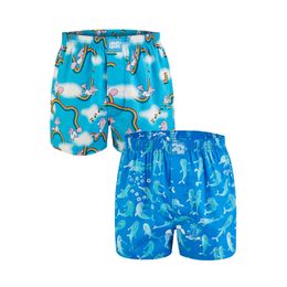 Lousy Livin Underwear Lousy Livin Boxershorts 'Sky Gym & Dolphin' Herren Gr&ouml;&szlig;e M blau