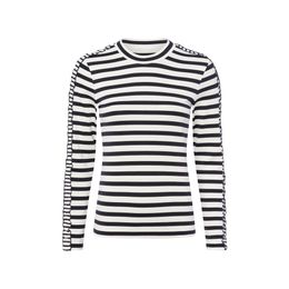 Marc Cain Shirt Damen Gr&ouml;&szlig;e S ecru / lila / schwarz