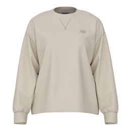 New Balance Sportsweatshirt 'Athletics French Terry Crew'. Damen Gr&ouml;&szlig;e M dunkelbeige