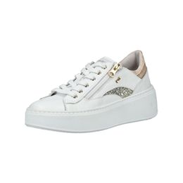 Nero Giardini Sneaker Damen Gr&ouml;&szlig;e 37 beige / silber / wei&szlig;