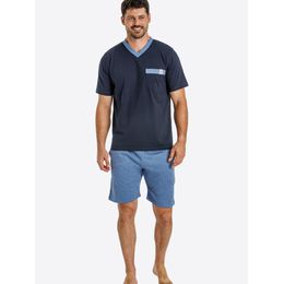 Haasis Bodywear Pyjama kurz Herren Gr&ouml;&szlig;e S navy
