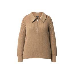 Ulla Popken Pullover Damen Gr&ouml;&szlig;e M/L karamell