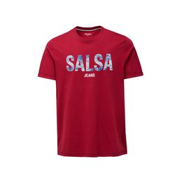Salsa Jeans T-Shirt Herren Gr&ouml;&szlig;e XXL blau / rot / wei&szlig;