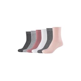 Mustang Socken Damen Gr&ouml;&szlig;e 35/38 graumeliert / rosa / altrosa / wei&szlig;