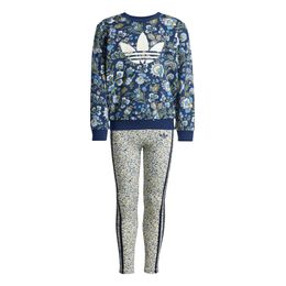 adidas originals Jogginganzug 'adidas originals X Liberty London' M&auml;dchen Gr&ouml;&szlig;e 110 hellgelb / gr&uuml;n / dunkelgr&uuml;n / wei&szlig;