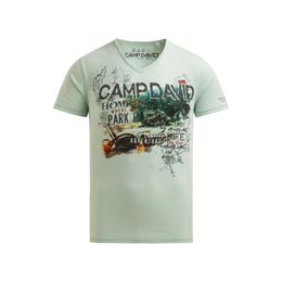 CAMP DAVID T-Shirt Herren Gr&ouml;&szlig;e XXL mint / mischfarben