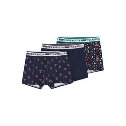 Jack & Jones Jack & Jones Junior Boxershorts 'JACXmas Candy' Jungen Gr&ouml;&szlig;e 116 navy / smaragd / rot / wei&szlig;