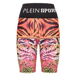 Plein Sport Sportshorts Damen Gr&ouml;&szlig;e 5XL orange / hellpink / schwarz / wei&szlig;