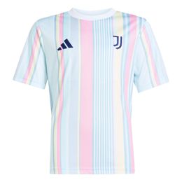 adidas Performance Funktionsshirt 'Juventus Turin 25/26 Pre-Match' Jungen Gr&ouml;&szlig;e 152 hellblau / pastellgelb / hellpink / wei&szlig;