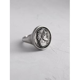 Reytel Ring 'GAIUS IULIUS CAESAR' Herren Gr&ouml;&szlig;e 53 silber