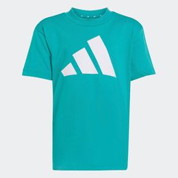 adidas Sportswear Funktionsshirt Jungen Gr&ouml;&szlig;e 128 jade / wei&szlig;
