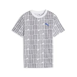 Puma T-Shirt Jungen Gr&ouml;&szlig;e 152 grau / wei&szlig;