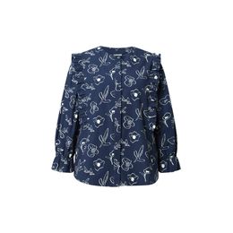 Ulla Popken Bluse Damen Gr&ouml;&szlig;e XL/XXL marine / wei&szlig;