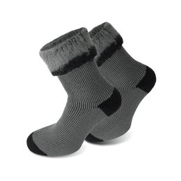Polar Husky Socken 'Extrem Hot' Damen Gr&ouml;&szlig;e 39/42 grau / schwarz