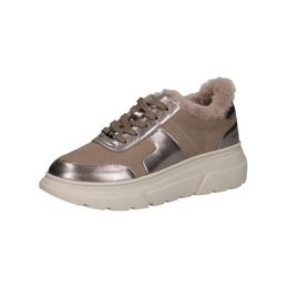 Caprice Sneaker Damen Gr&ouml;&szlig;e 40 beige / gold