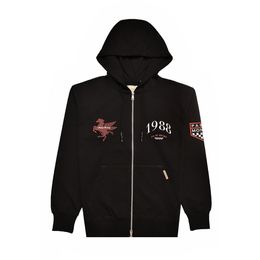Pas De Monaco Sweatjacke 'Circuit 88' Herren Gr&ouml;&szlig;e S rot / schwarz / wei&szlig;