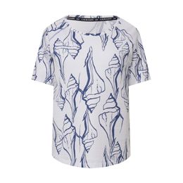 Lauras&oslash;n Shirt Damen Gr&ouml;&szlig;e XXL blau / wei&szlig;