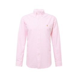 Polo Ralph Lauren Hemd Herren Gr&ouml;&szlig;e L rosa / wei&szlig;