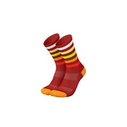 Incylence Sportsocken 'LEVELS' Damen Gr&ouml;&szlig;e 47/50 feuerrot