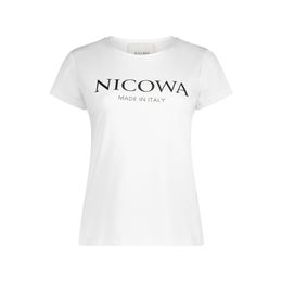 Nicowa T-Shirt 'Lonica' Damen Gr&ouml;&szlig;e S schwarz / wei&szlig;