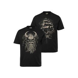 JP1880 Shirt Herren Gr&ouml;&szlig;e 5XL hellgrau / schwarz