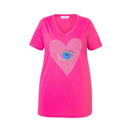 Angel of Style Shirt Damen Gr&ouml;&szlig;e XXXL blau / pink