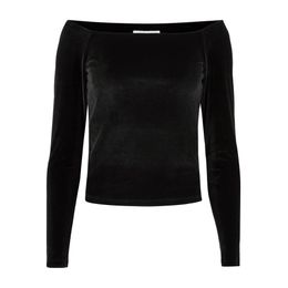 Apricot Shirt 'Black-Bardot Velvet' Damen Gr&ouml;&szlig;e XL schwarz