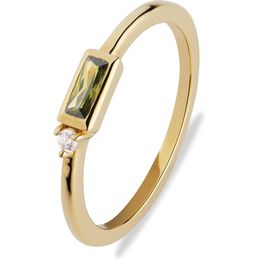 Guido Maria Kretschmer Jewellery Ring Damen Gr&ouml;&szlig;e 52 gold / gr&uuml;n / transparent