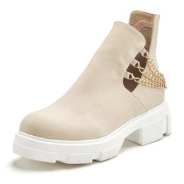 Lascana Ankle Boots Damen Gr&ouml;&szlig;e 39 beige Winterschuhe
