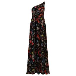 Kraimod Abendkleid Damen Gr&ouml;&szlig;e 38 blau / gelb / rot / schwarz Winterkleid
