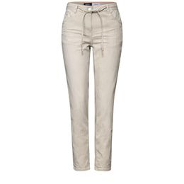 Cecil Gestreifte Casual Fit Jeans Damen Gr&ouml;&szlig;e 31 beige