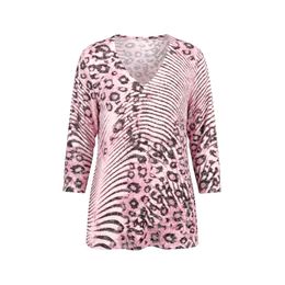 MIAMODA Shirt Damen Gr&ouml;&szlig;e 8XL altrosa / schwarz