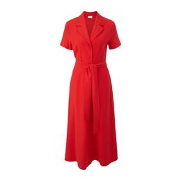 s.Oliver BLACK LABEL Blusenkleid Damen Gr&ouml;&szlig;e 38 rot Winterkleid