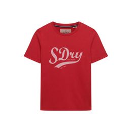 Superdry & Co T-Shirt 'Varsity' Damen Gr&ouml;&szlig;e M creme / rot