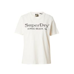 Superdry & Co T-Shirt 'Venue' Damen Gr&ouml;&szlig;e XXS creme / dunkelgrau