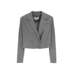 Honn&ecirc;te Atelier Blazer 'Fleur' Damen Gr&ouml;&szlig;e 42 dunkelgrau / wei&szlig;