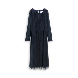 Tom Tailor Kleid Damen Gr&ouml;&szlig;e 46 blau / dunkelblau Winterkleid