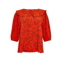 Threadbare. Threadbare Bluse 'Humbug' Damen Gr&ouml;&szlig;e XL rot / schwarz