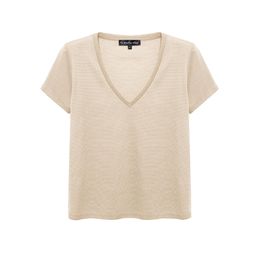 No Matter What T-Shirt Damen Gr&ouml;&szlig;e L beige