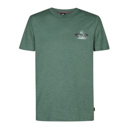PETROL INDUSTRIES T-Shirt 'Fuego Sur' Herren Gr&ouml;&szlig;e XL mint / tanne / schwarz
