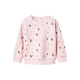 name it Sweatshirt M&auml;dchen Gr&ouml;&szlig;e 104 beige / grau / purpur