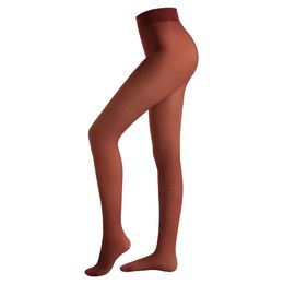 CALZEDONIA Strumpfhose Damen Gr&ouml;&szlig;e L rostrot