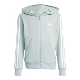adidas Sportswear Sportsweatjacke 'Essentials' Jungen Gr&ouml;&szlig;e 170 mint / wei&szlig;