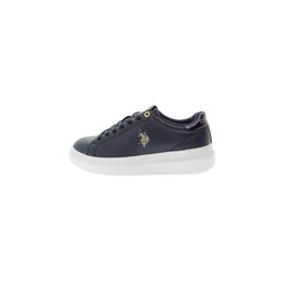 U.S. Polo Assn. Sneaker Damen Gr&ouml;&szlig;e 35 nachtblau / gelb / dunkellila