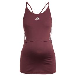 adidas Performance Umstand Sporttop 'Maternity' Damen Gr&ouml;&szlig;e XS/S weinrot / wei&szlig;
