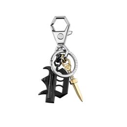 Philipp Plein Jewellery Schl&uuml;sselanh&auml;nger 'PLEIN VALENTINE' Herren Gr&ouml;&szlig;e One Size gold / grau / schwarz