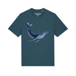 Watapparel T-Shirt ' Wal ' Herren Gr&ouml;&szlig;e M petrol / mischfarben